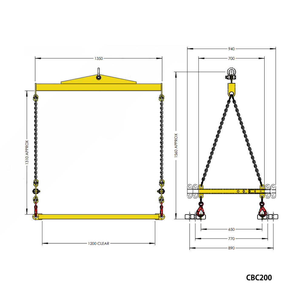 CBC125/200 IBC & Pallet Crane Lifting Frame - Buy IBC and Pallet Crane ...